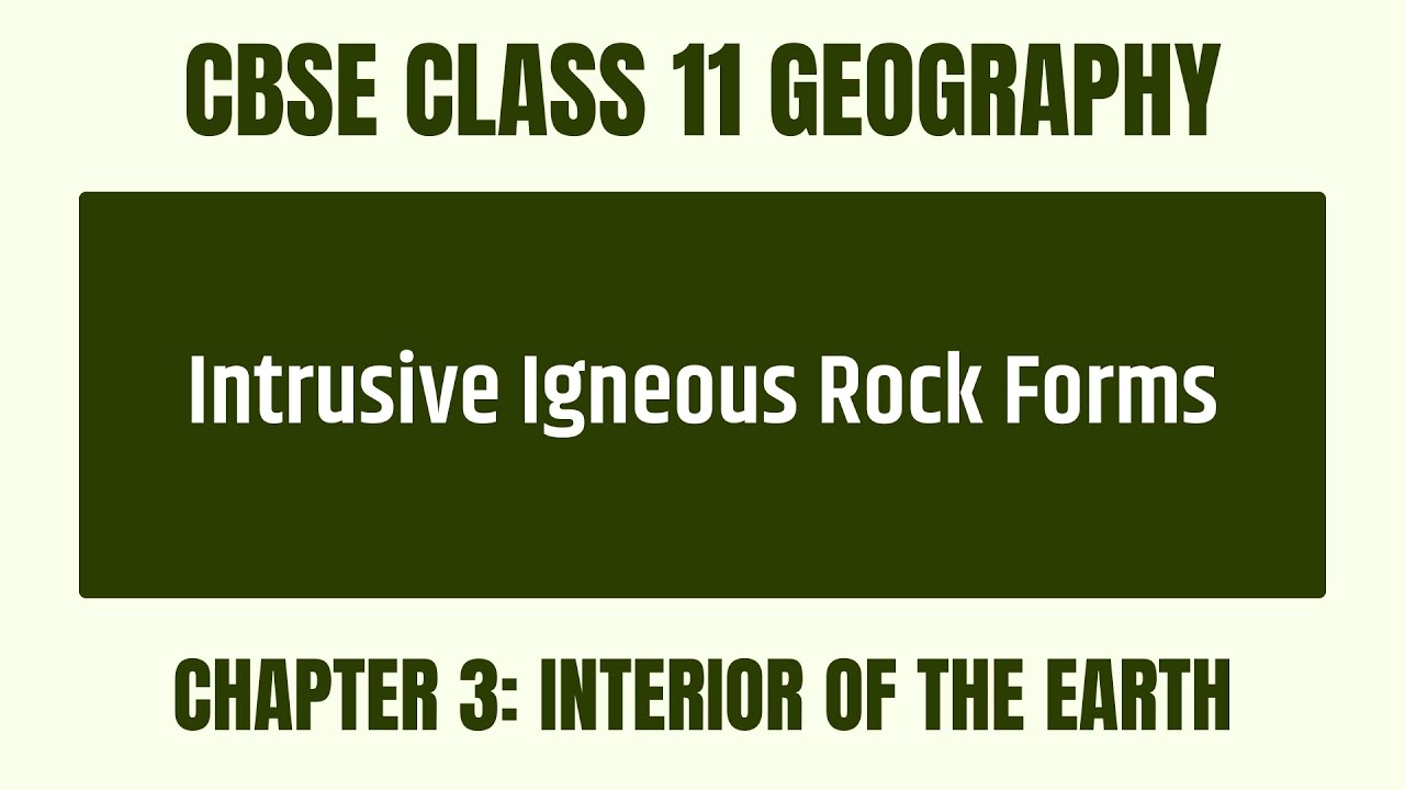 Intrusive igneous rock forms—how are they formed? - Ch 3: Interior Of ...