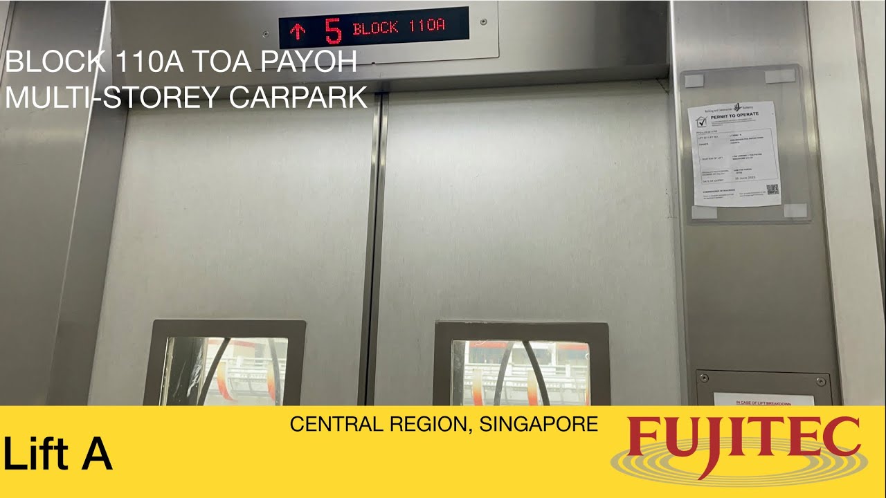 HDB Block 110A (MSCP) Toa Payoh || Fujitec Elevator 🚘 - YouTube