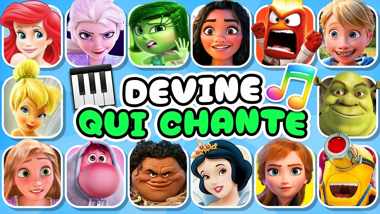 DEVINE 50 CHANSONS DISNEY 🎙️🎵🏰 Vice-versa 2, Vaiana, Raiponce, Elsa ...