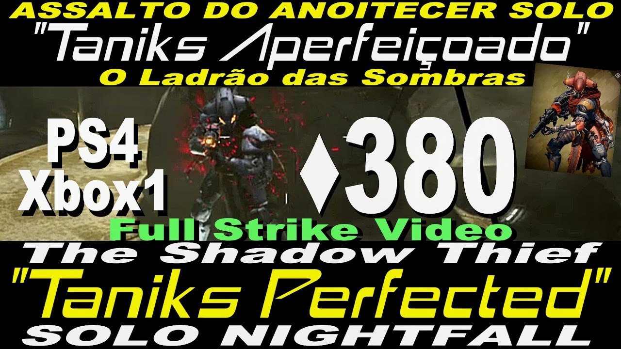 Destiny │ Taniks Perfected │ Ladrão das Sombras ♦ Shadow Thief ...