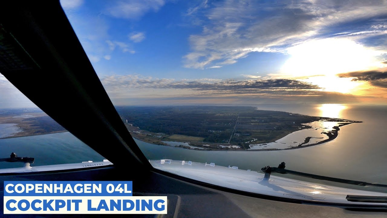 Boeing 737-800 | Morning Cockpit Landing at Copenhagen 04L | 737 Pilot ...