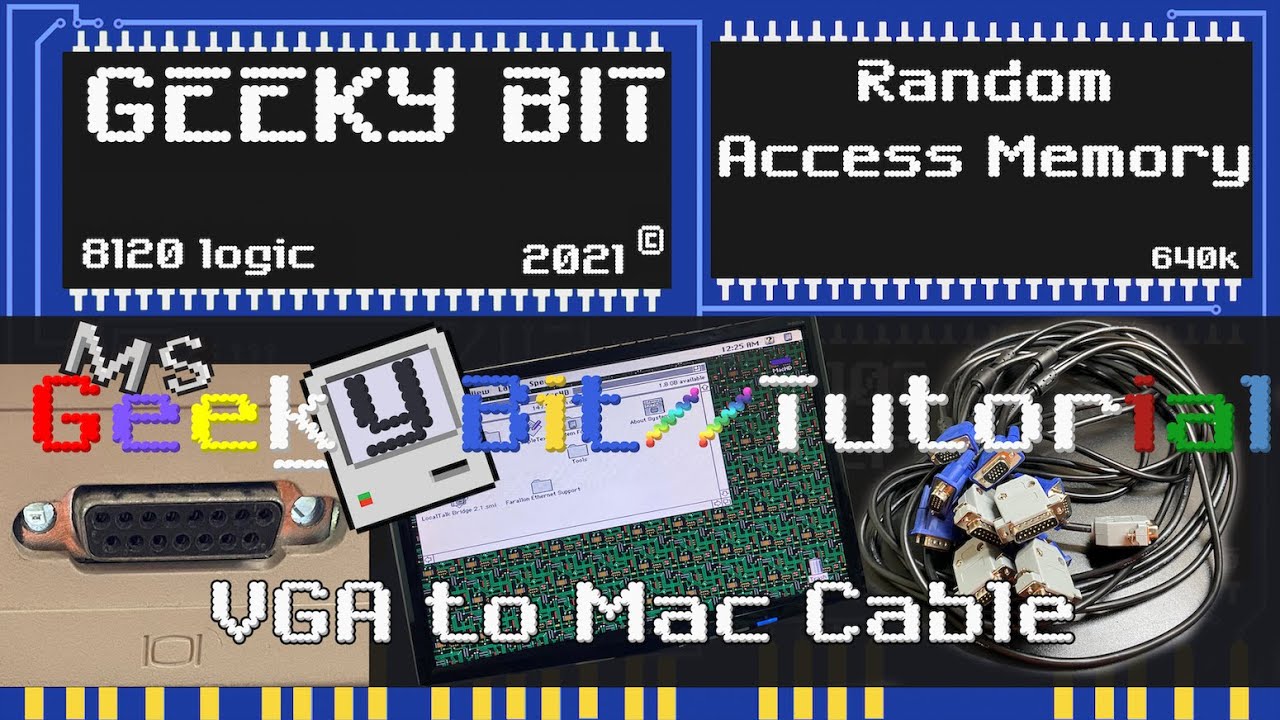 Tutorial - VGA to Mac Cable (DA15) - YouTube