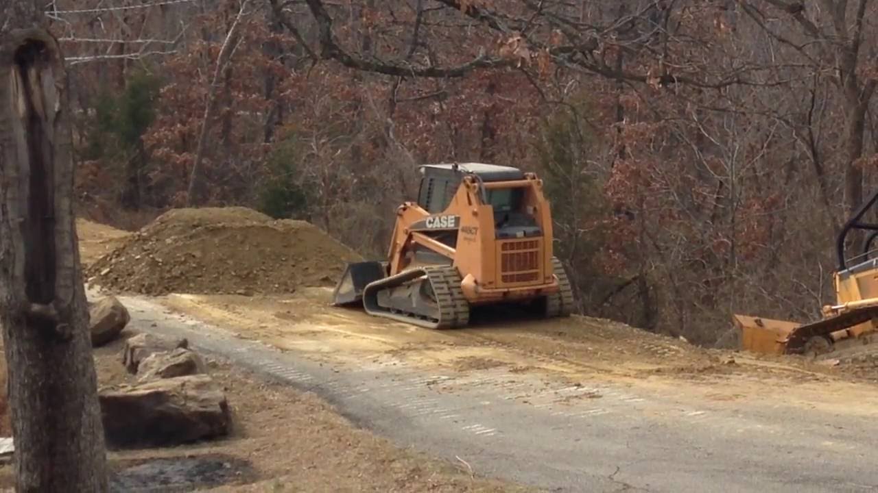 Building Up a Pond Dam for the Driveway Across the Top - YouTube
