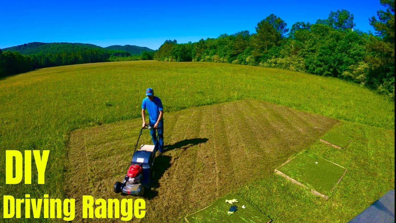 Back to Work Building our Backyard Golf Driving Range - YouTube