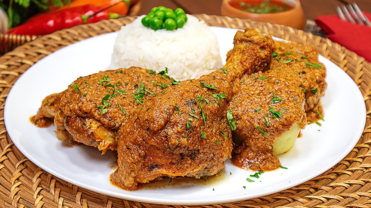 Pollo al Maní RIQUÍSIMO | Receta Peruana | Sazón y Corazón - YouTube