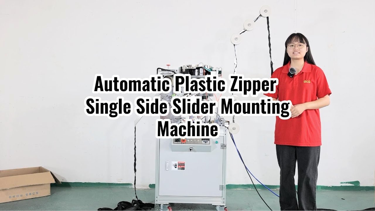 QLQ-SMM-3 Automatic Plastic Zipper Single Side Slider Mounting Machine ...