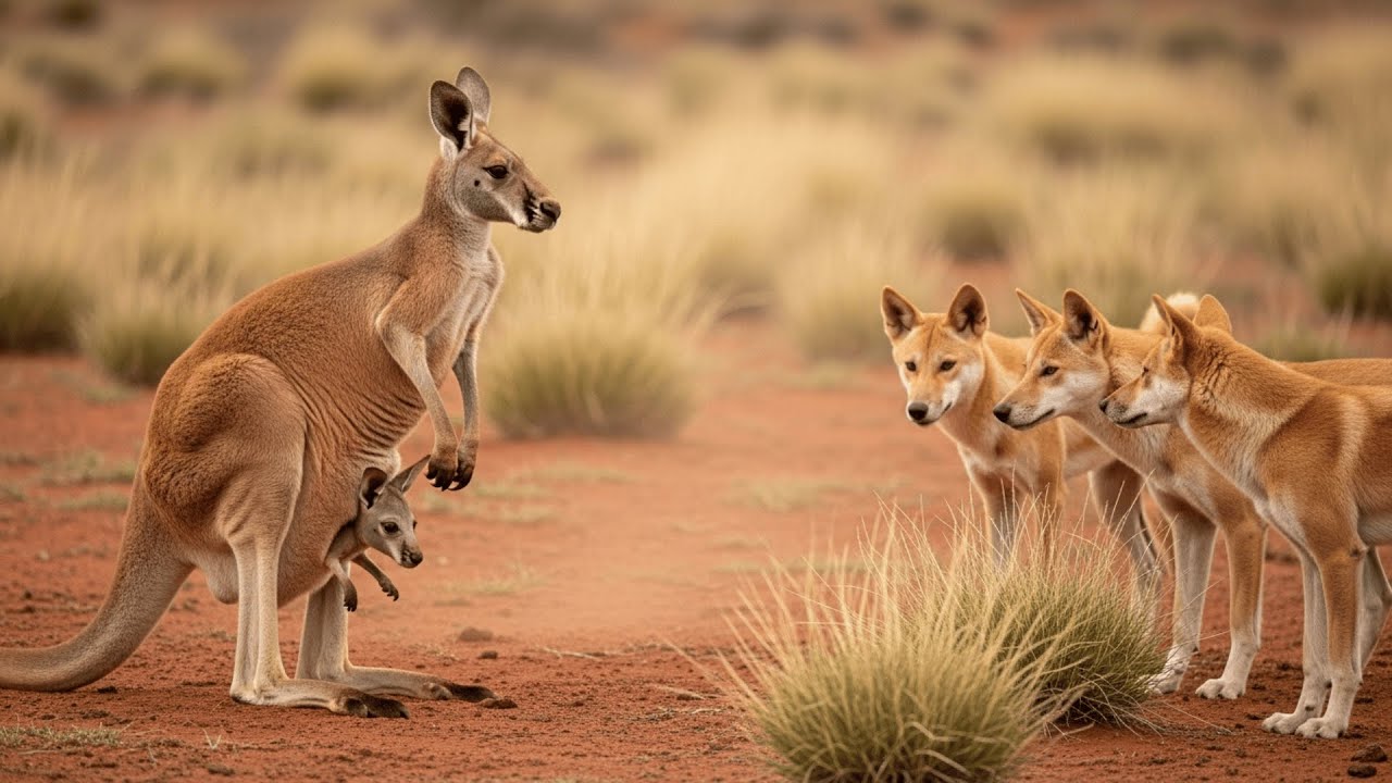 Kangaroo Mother Fights Off Dingo Pack, What Happened Next Will Amaze ...