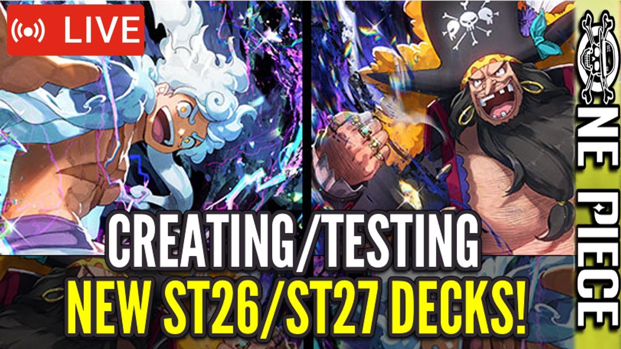 One Piece TCG - Creating/Testing Luffy ST26 & Marshall ST27 Decks ...