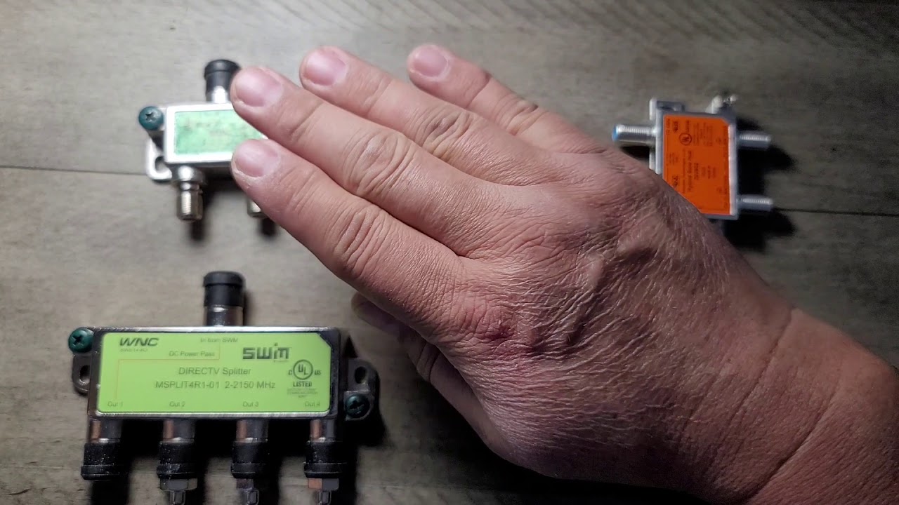 Como usar Directv splitter en lugar de híbrido solo hub (Dish) - YouTube