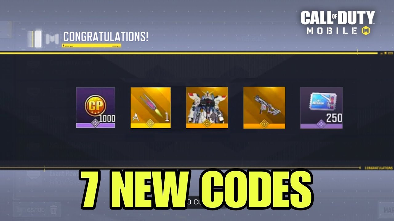 *NEW* CODM REDEEM CODES CP 2025 JULY | COD MOBILE CODES | CALL OF DUTY ...