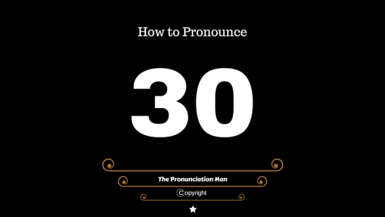 How to Pronounce the Number - YouTube