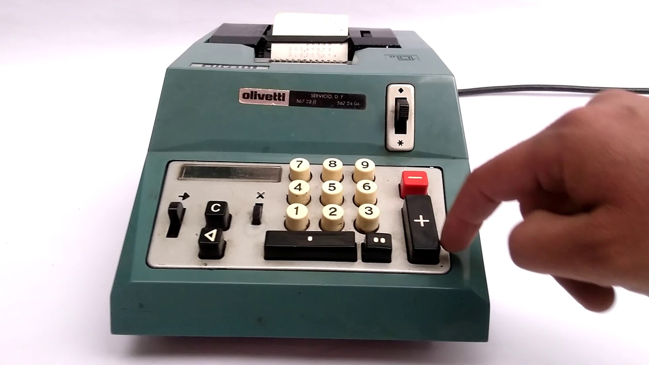Sumadora Olivetti - YouTube