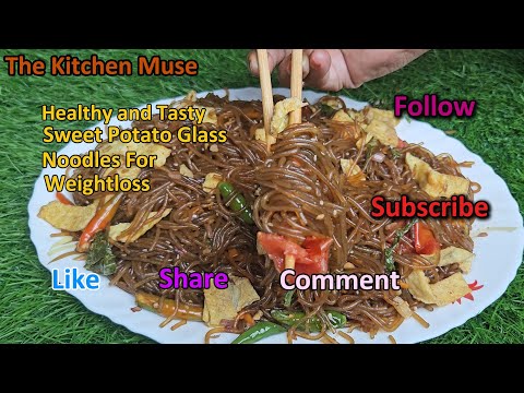 🥗 Healthy Weight Loss Sweet Potato Noodles 🍠 | High Protein & Super Tasty 💪✨ Must-Try Recipe!