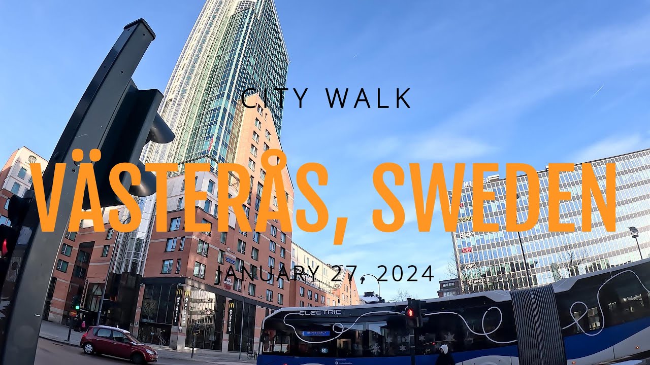 Sweden vlog - Västerås city walk January 27, 2024. - YouTube