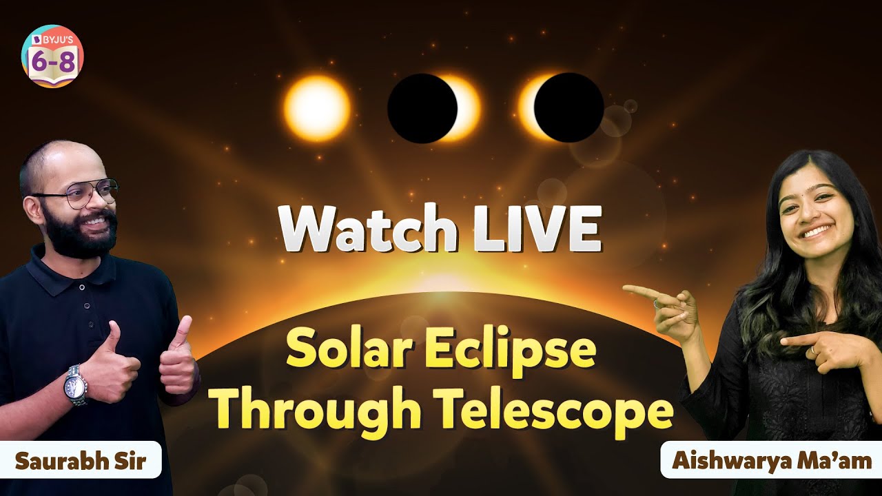 Watch LIVE | Solar Eclipse through Telescope - YouTube