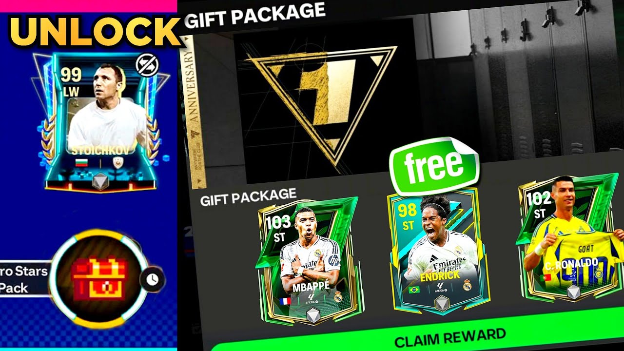 Anniversary Event Gift 🎁 Pack in FC Mobile 25 How to unlock milestone ...