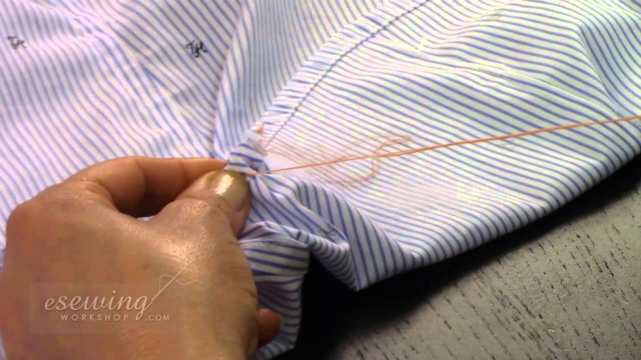 Sewing the Open Sections of the Hem (FREE SAMPLE) - YouTube