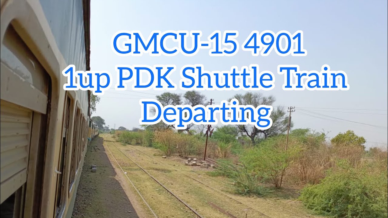 GMCU-15 4901 with 1up PDK Shuttle Train departing from Haranpur ...