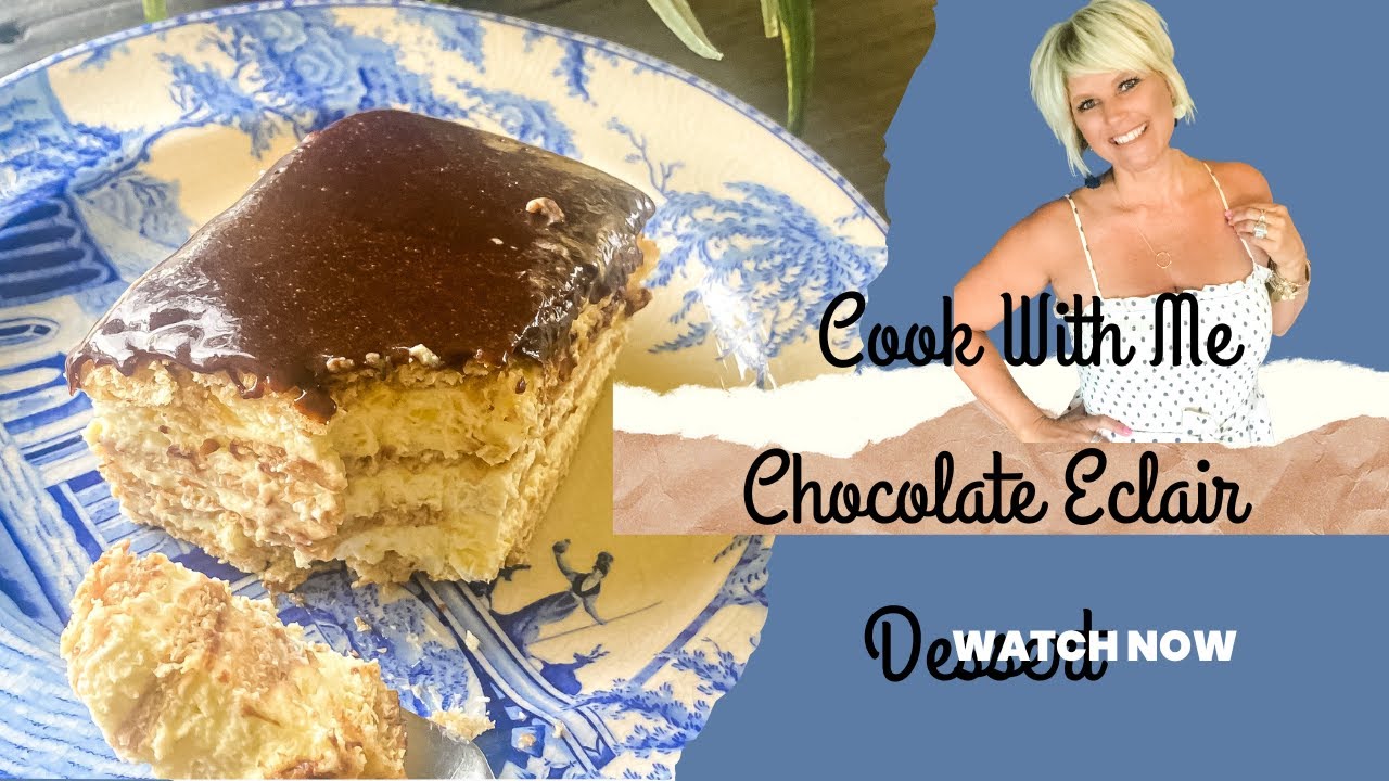 OLD SCHOOL!!! CHOCOLATE Eclair Dessert! NO BAKE! - YouTube