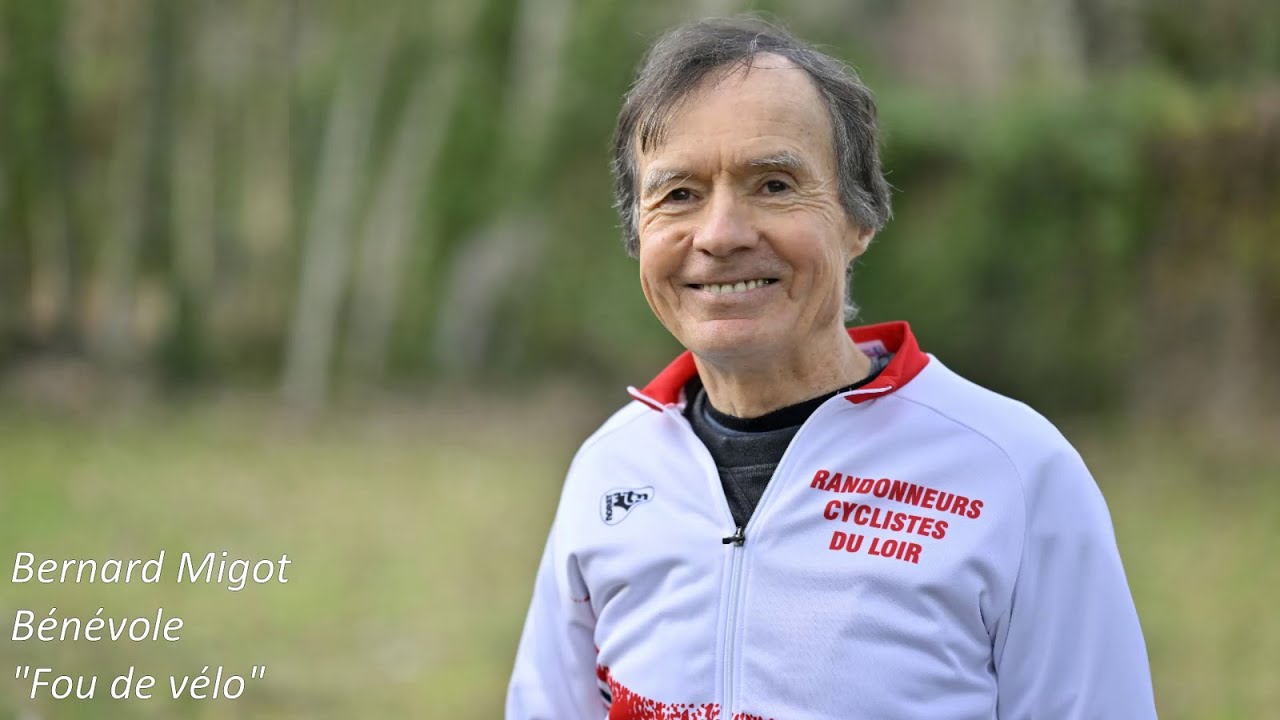 Portrait de Bernard Migot, bénévole : "Fou de vélo" - YouTube