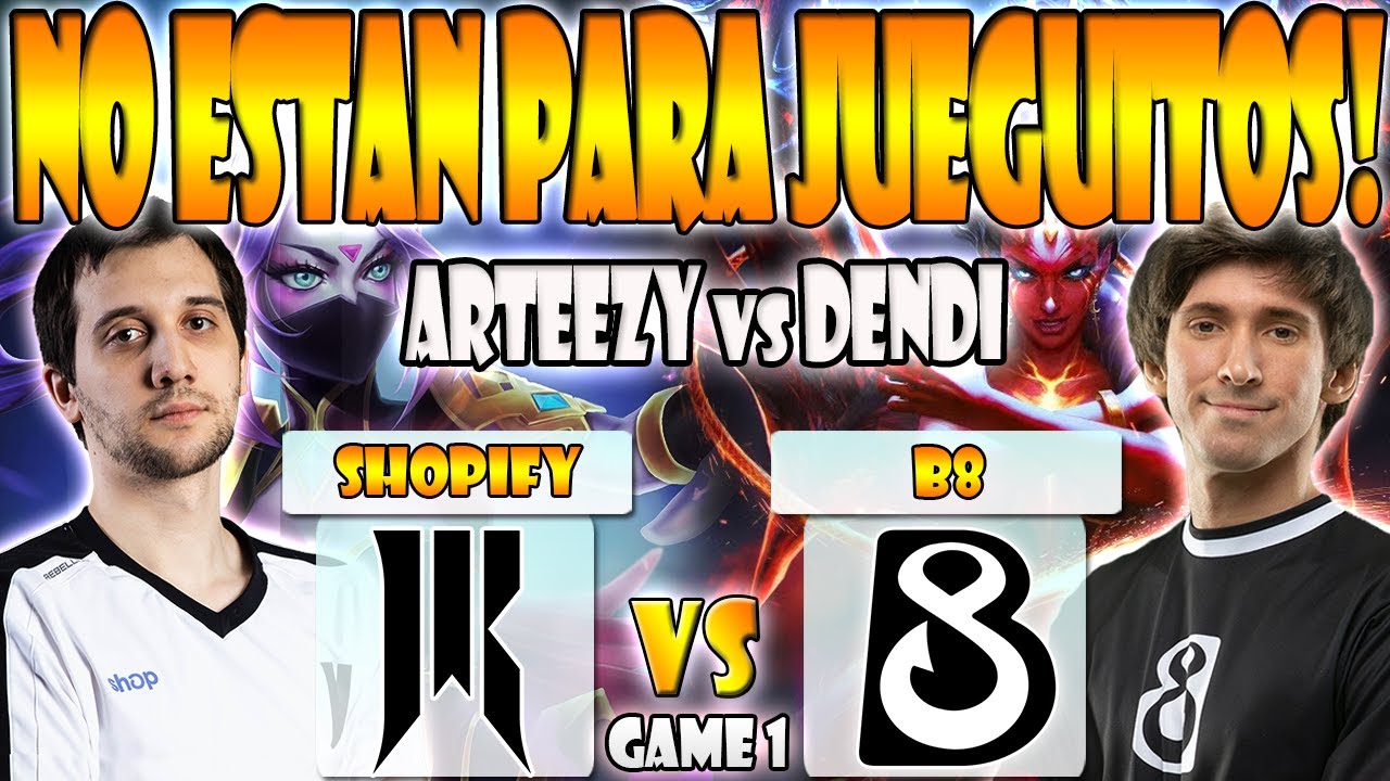 SHOPIFY REBELLION VS B8 BO3[GAME 1] ARTEEZY, ABED VS DENDI - DPC NA 2023 TOUR 3: DIVISION 1 ...