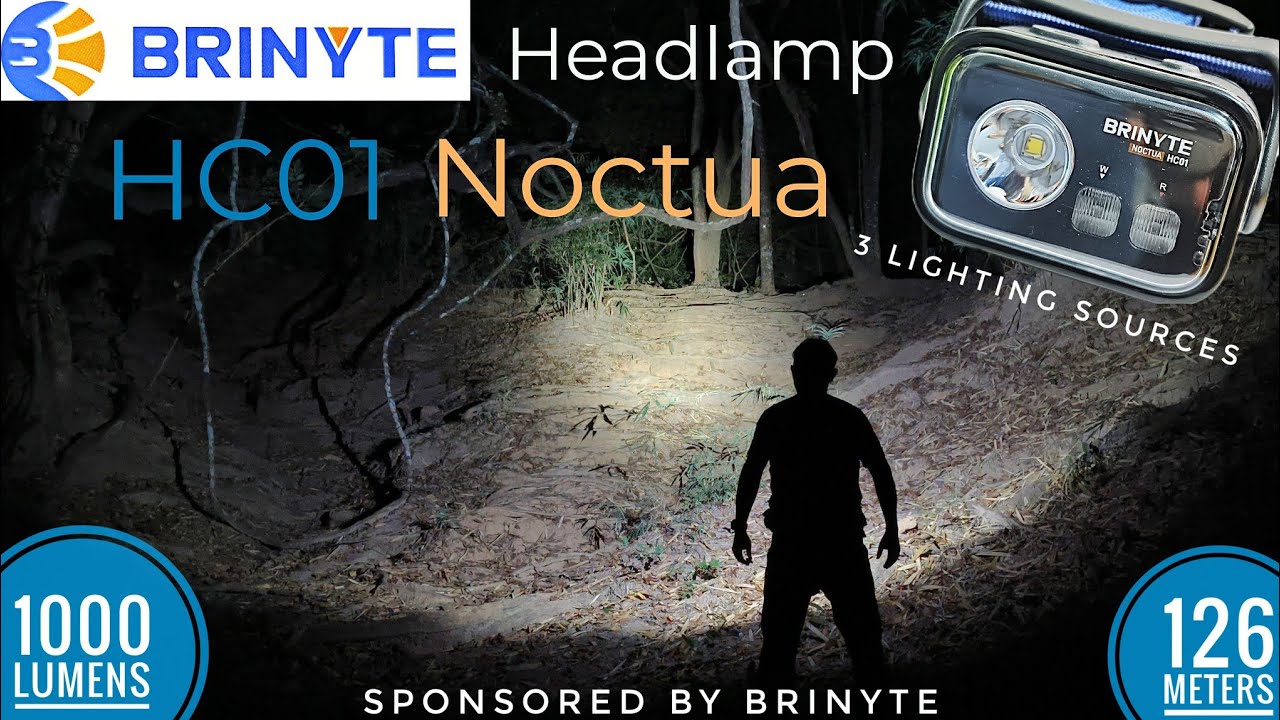 🔦Brinyte HC01 Noctua Headlamp with 3 Lighting Sources 1000 lm max & 🔥Discount code🔥 - YouTube