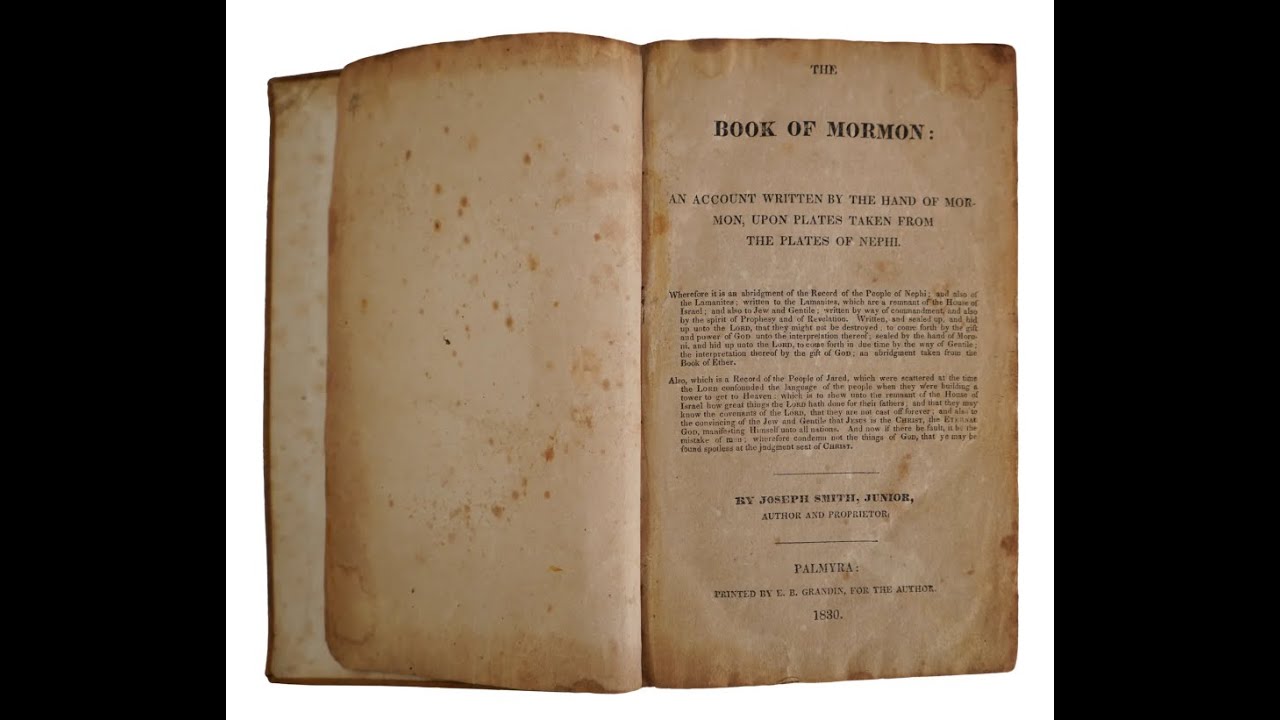 Discovering the Book of Mormon 70 Years Ago - YouTube