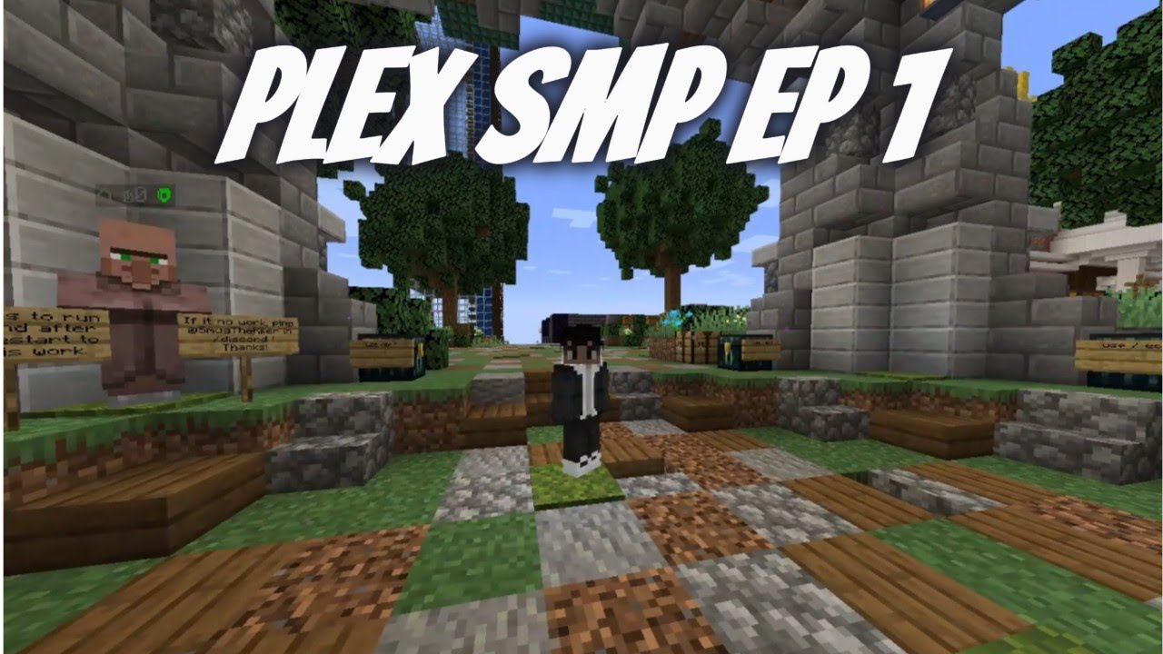 CHILLING ON THE PLEX SMP SERVER // MINECRAFT SMP EP 1 - YouTube