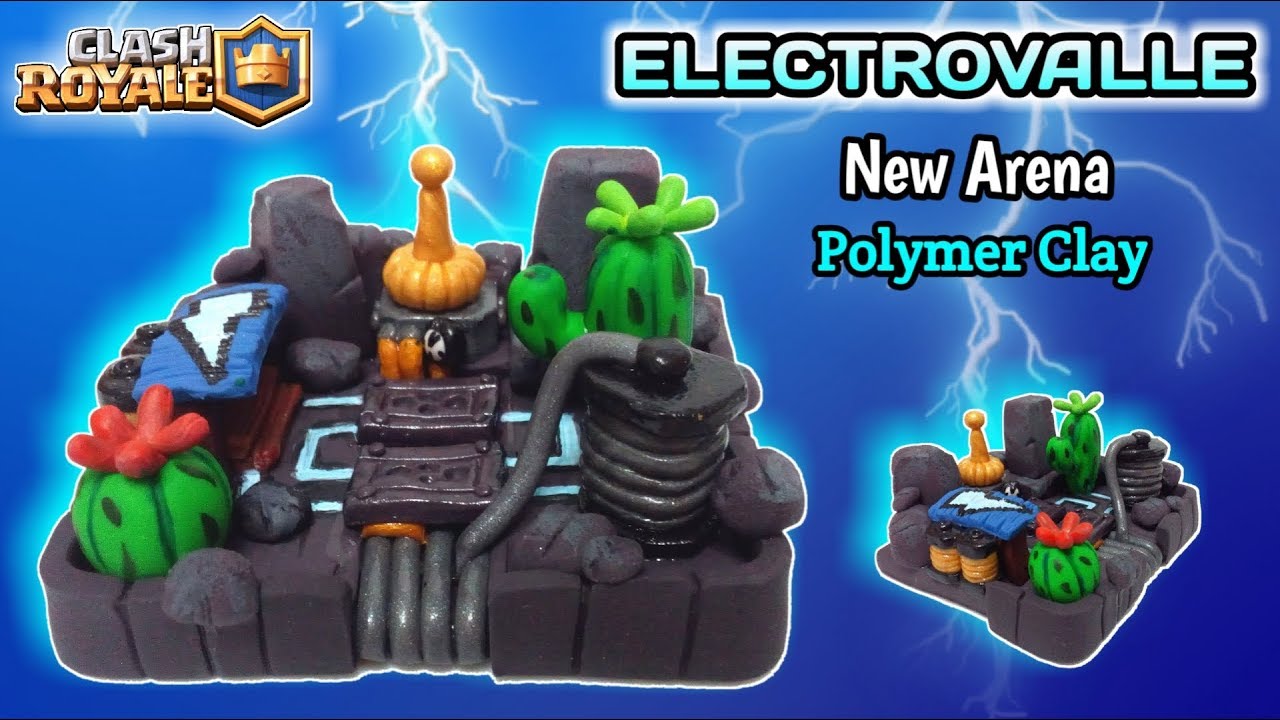 Electro Valley Arena | Clash Royale | Polymer Clay Tutorial - YouTube