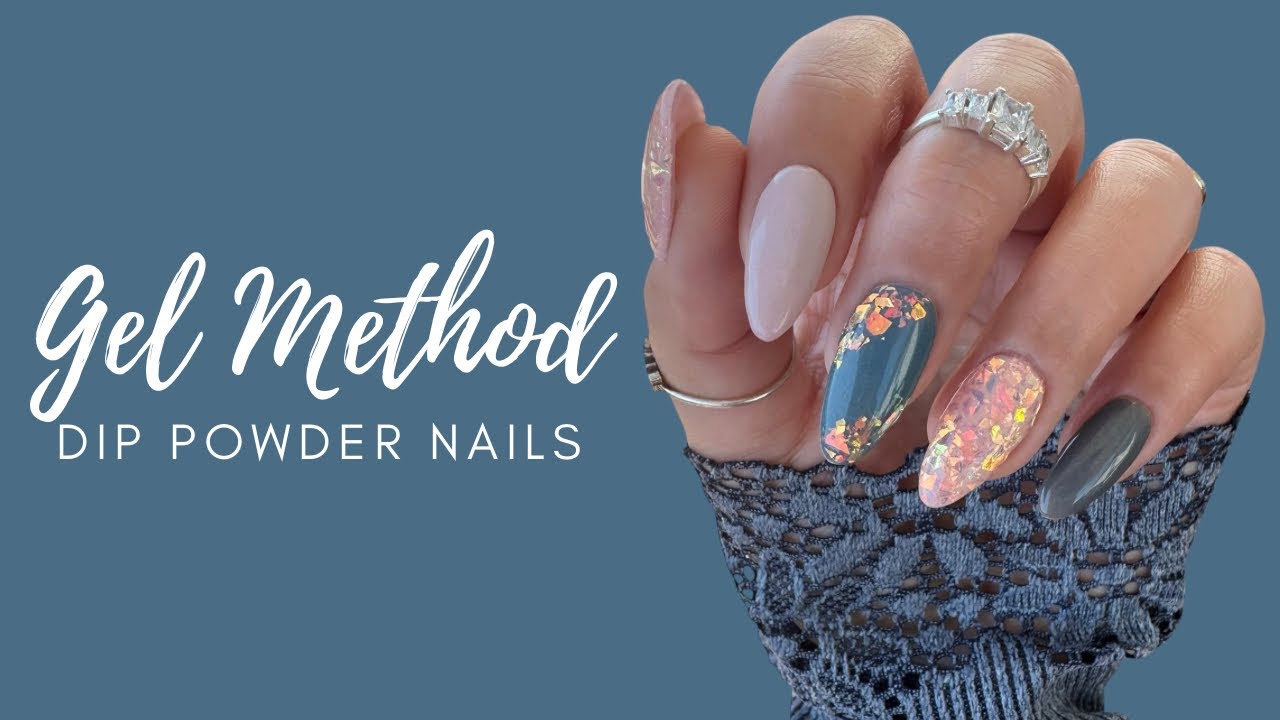 Easy Gel Dip Powder Nails at Home | Beginner Friendly Dip Powder GEL ...