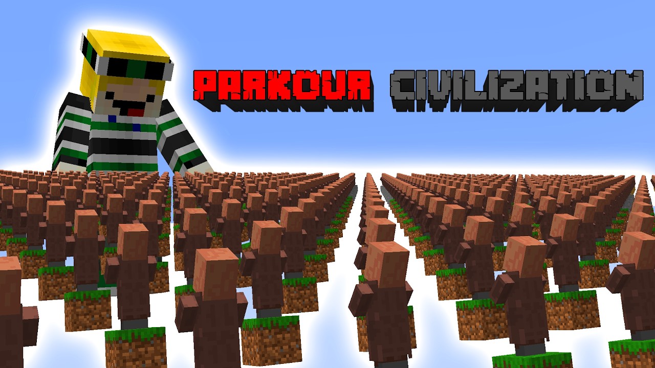 1,000,000 Villagers Simulate Parkour Civilization - YouTube