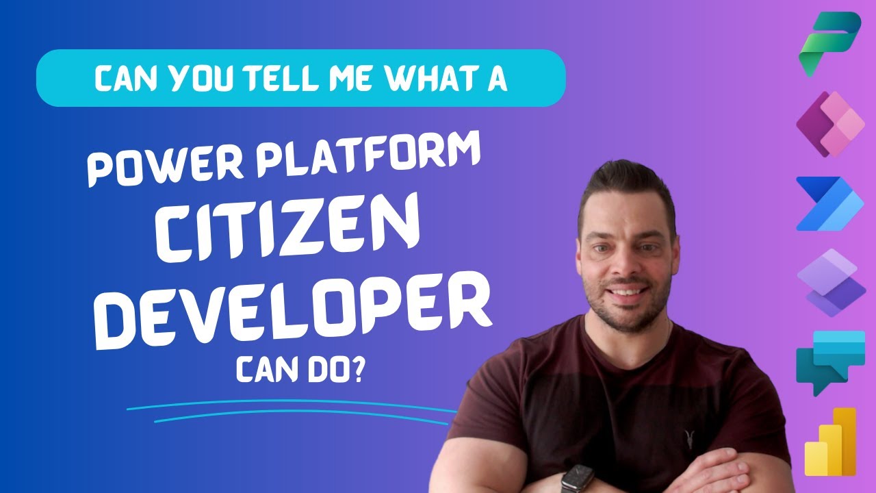 What is a Citizen Developer! Mastering Microsoft Power Platform: What can power apps do - YouTube