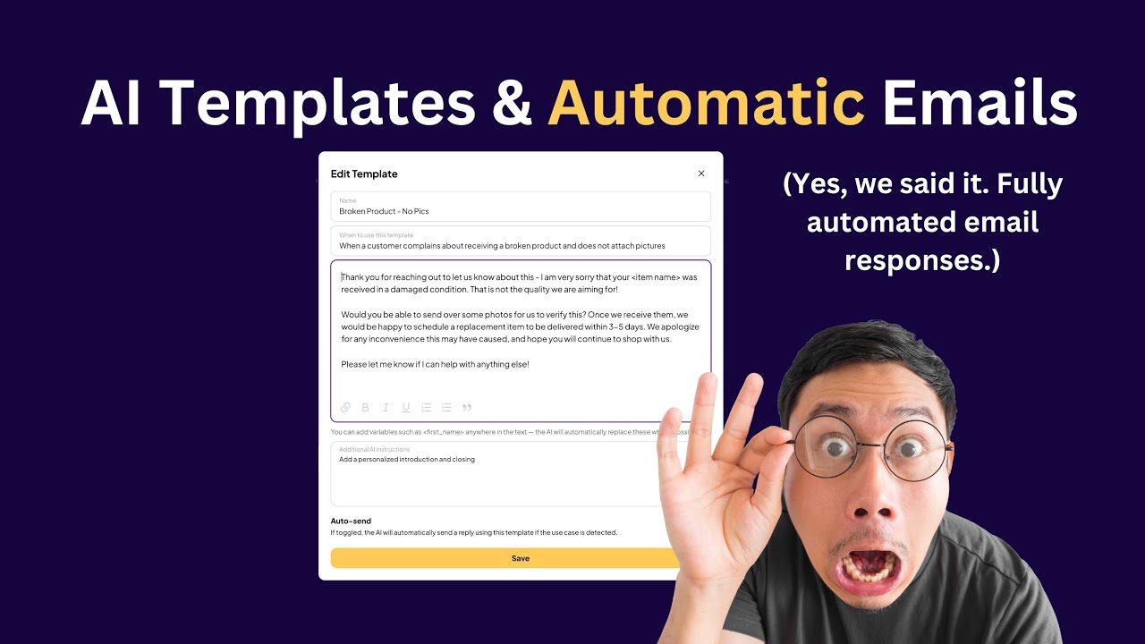 AI Templates and Auto Emails - YouTube