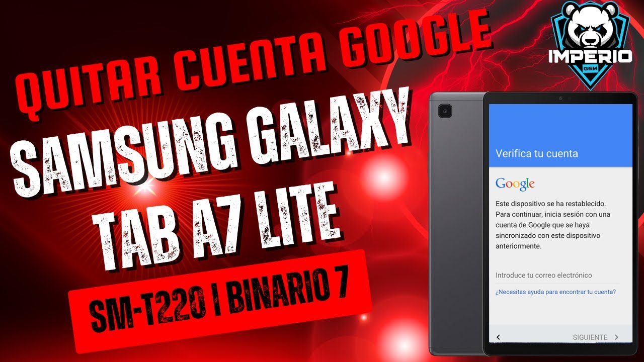 TAB A7 LITE FRP | Eliminar cuenta Google Samsung Tab A7 Lite SM-T220 Bit 7 | SM-T220 FRP Bit 7 ...