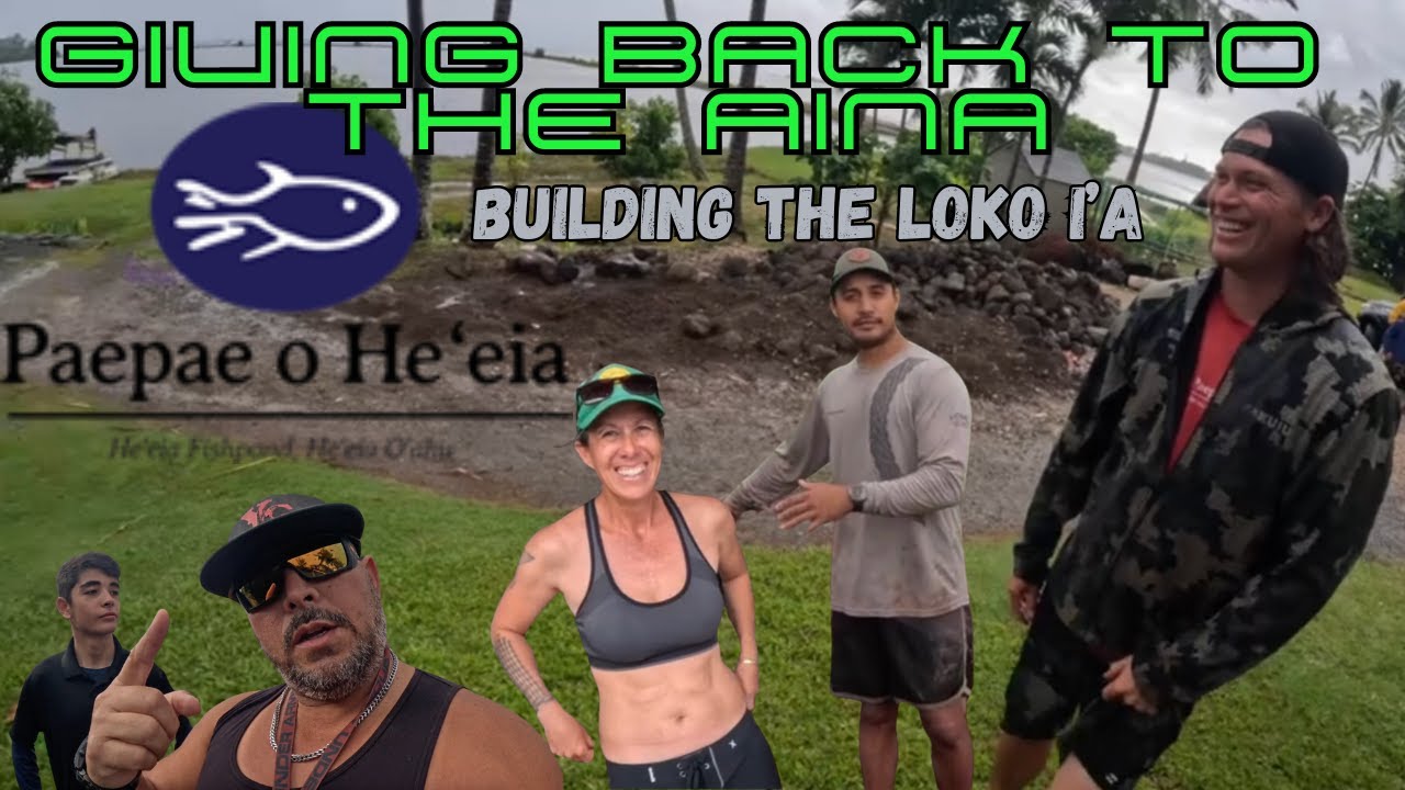 GIVING BACK TO THE AINA: BUILDING THE LOKO I'A 🐟💪🏾🫶🏽 #fishinghawaii # ...