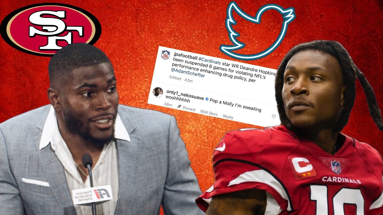 Jimmie Ward reacts to Deandre Hopkins suspension - YouTube