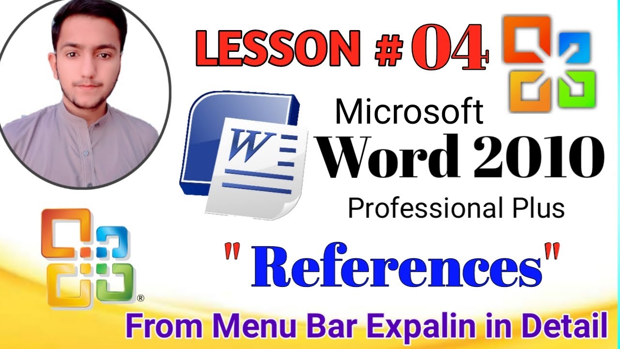 References from Menu Bar of Microsoft Word 2010 Explain in Detail By ...