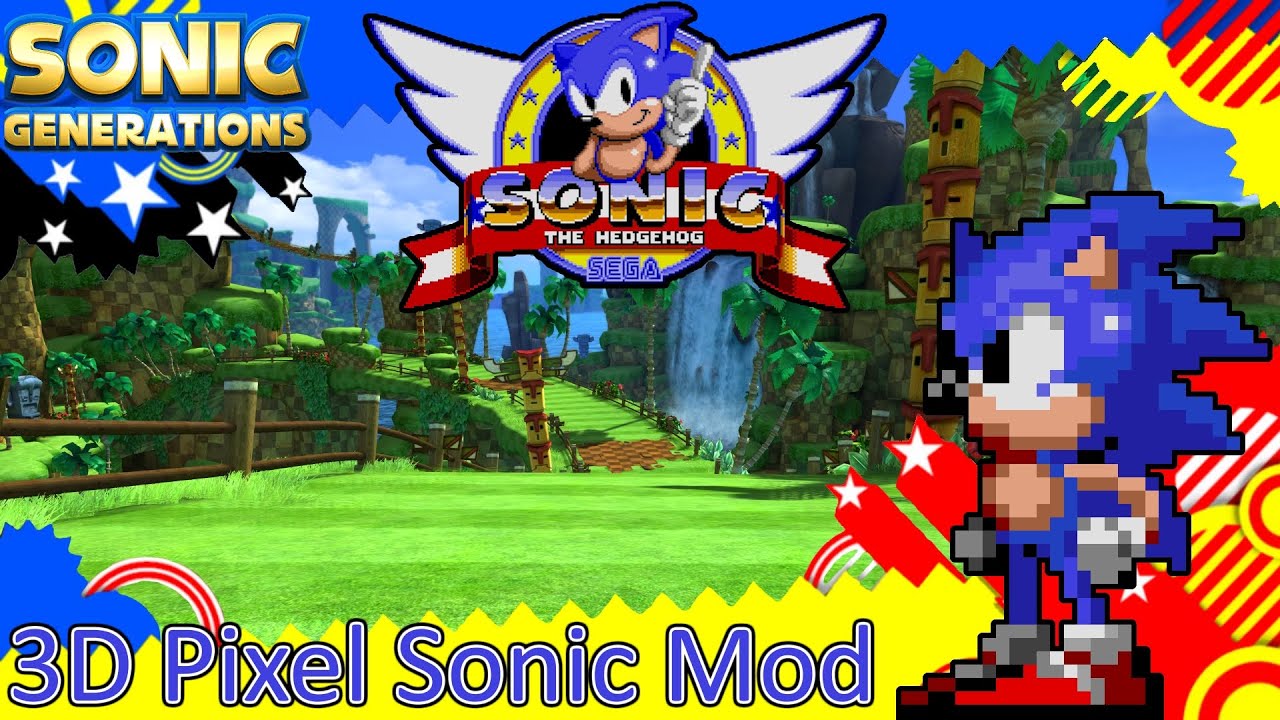 Sonic Generations 3D Pixel Sonic Mod Modern Sonic - YouTube