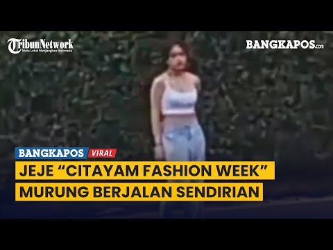 Jeje “Citayam Fashion Week” Murung Berjalan Sendirian