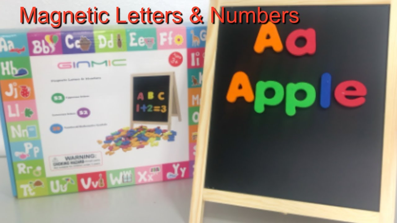 Magnetic Letters & Numbers GINMIC ToyFanatics amazon review - YouTube