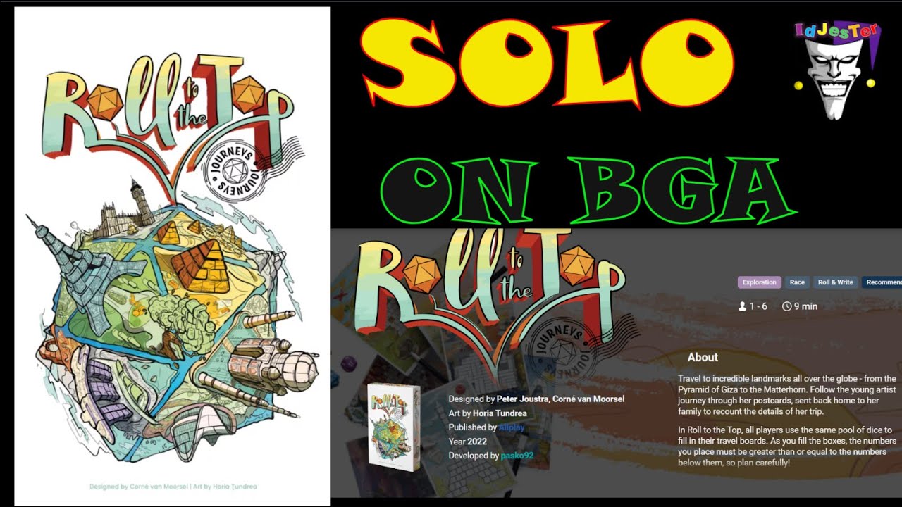 Roll to the Top Solo Playthrough Played On Boardgamearena Roll and ...