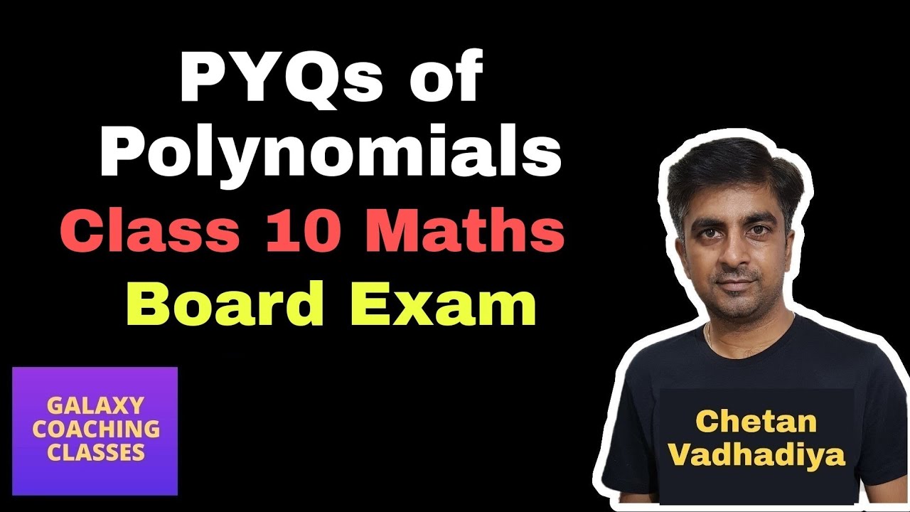 PYQs of Polynomials ll Cbse class 10 Maths ll Important questions of ...