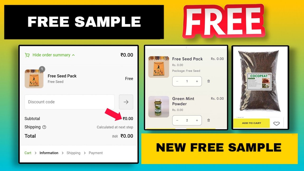 100% New Free sample products today ll free sample l free products ...