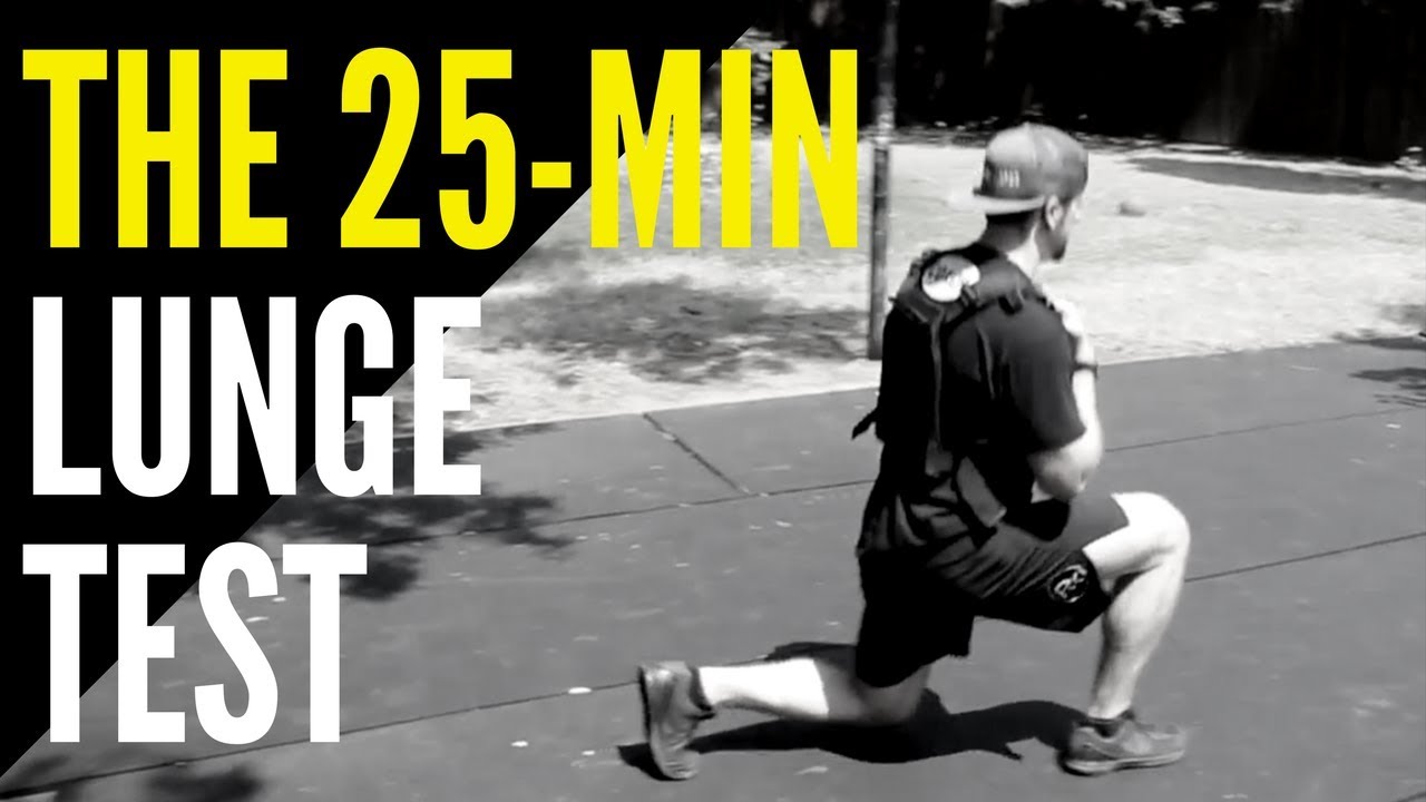 Garage Gym Workout: 25-Minute Lunge Test - YouTube