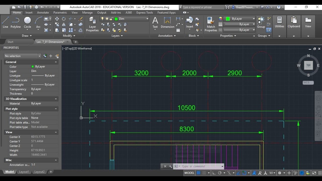 Lec. 7_1 Dimensions in AutoCAD [AutoCAD Basics] - YouTube