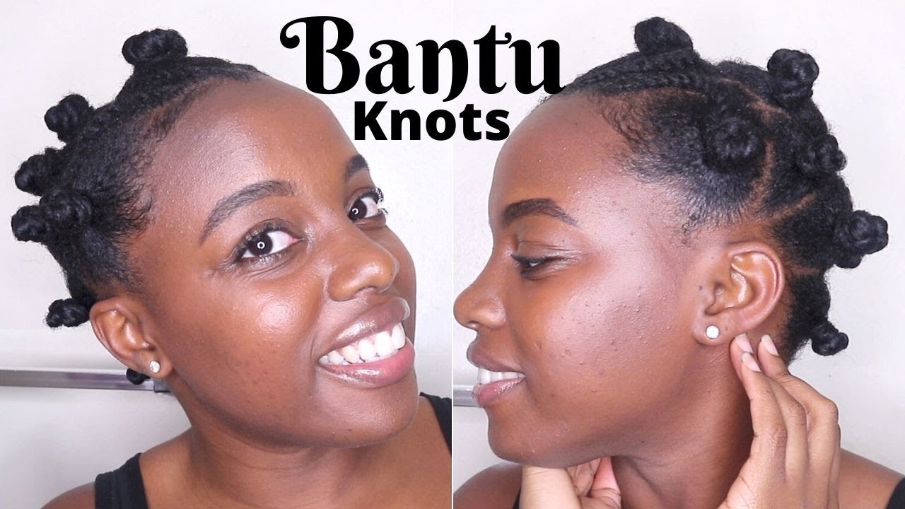 Bantu Knots On Unstretched 4C Natural Hair Tutorial – EBRX