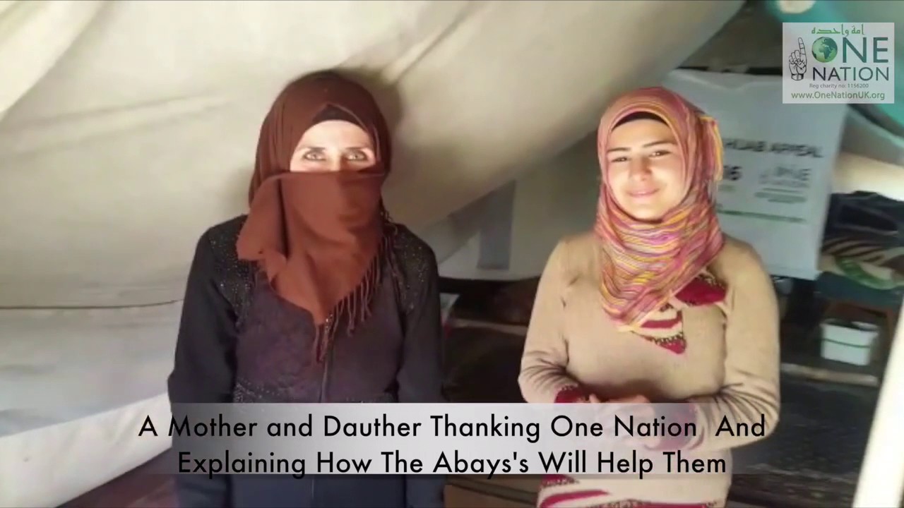 ABAYA AND HIJAB DISTRIBUTION IN SYRIA - NOV 2016 - YouTube