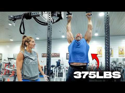 WHO CAN DO MORE PULL-UPS | 375LB MAN VS 125LB WIFE