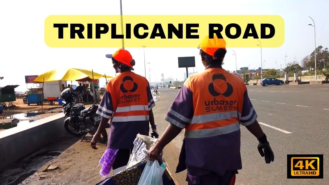 4K WALK towards FISH MARKET in TRIPLICANE in CHENNAI | She' Walkin in ...