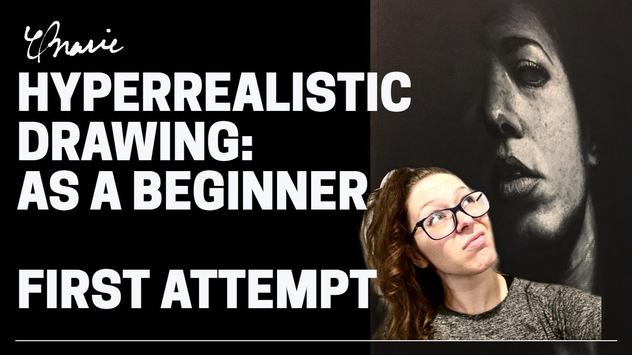 Hyperrealism & Reverse Drawing as a Beginner| First Hyper Realistic ...